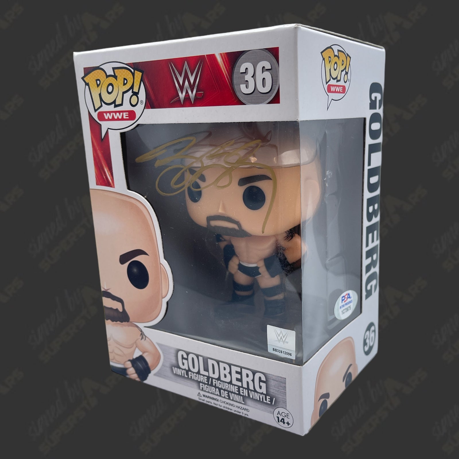 Goldberg signed WWE Funko POP Figure #36 (w/ PSA) – Signed By Superstars