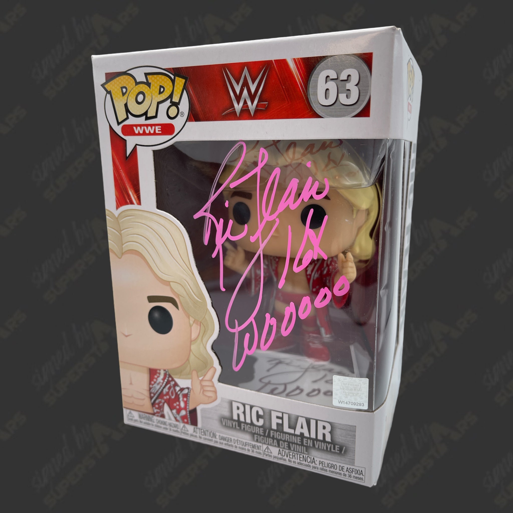 Ric Flair signed WWE Funko POP Figure #63 – Signed By Superstars