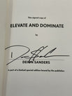 Deion Sanders signed Elevate and Dominate Book – Signed By Superstars