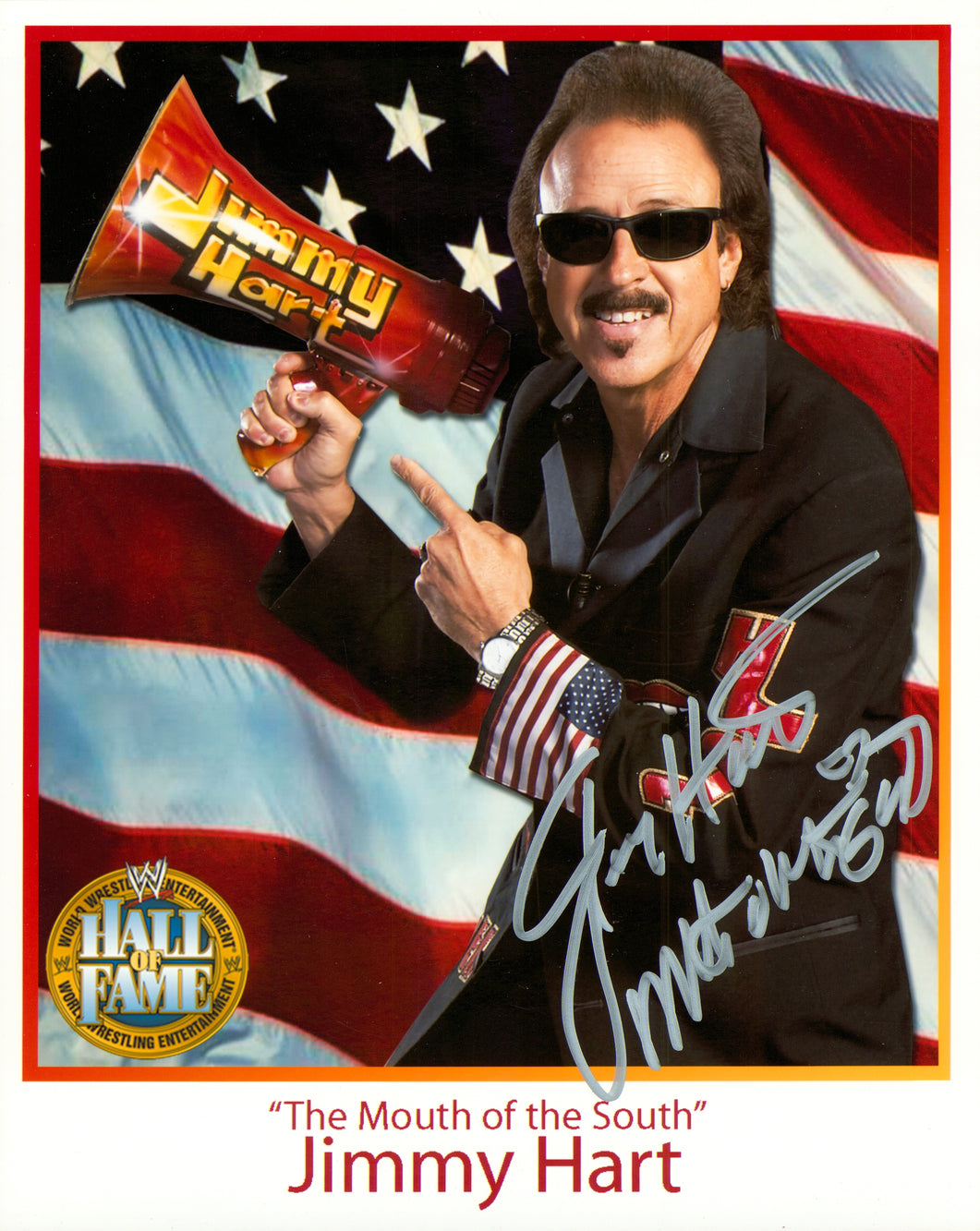 Jimmy Hart signed 8x10 Photo – Signed By Superstars