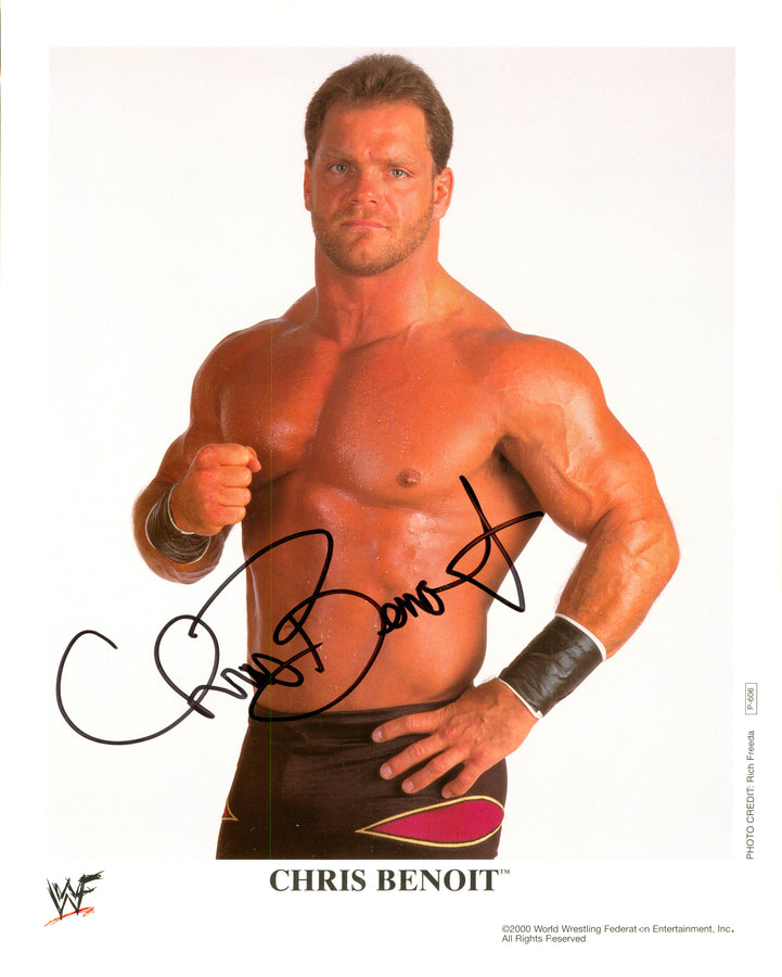 Chris Benoit signed 8x10 Photo – Signed By Superstars