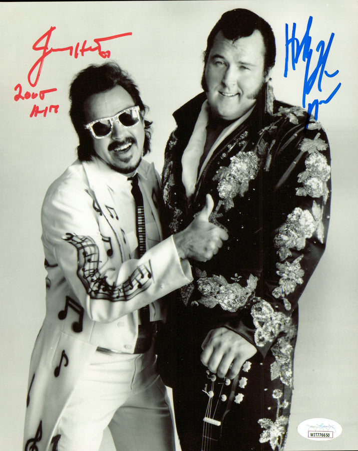 Jimmy Hart & Honky Tonk Man dual signed 8x10 Photo (w/ JSA) – Signed By ...
