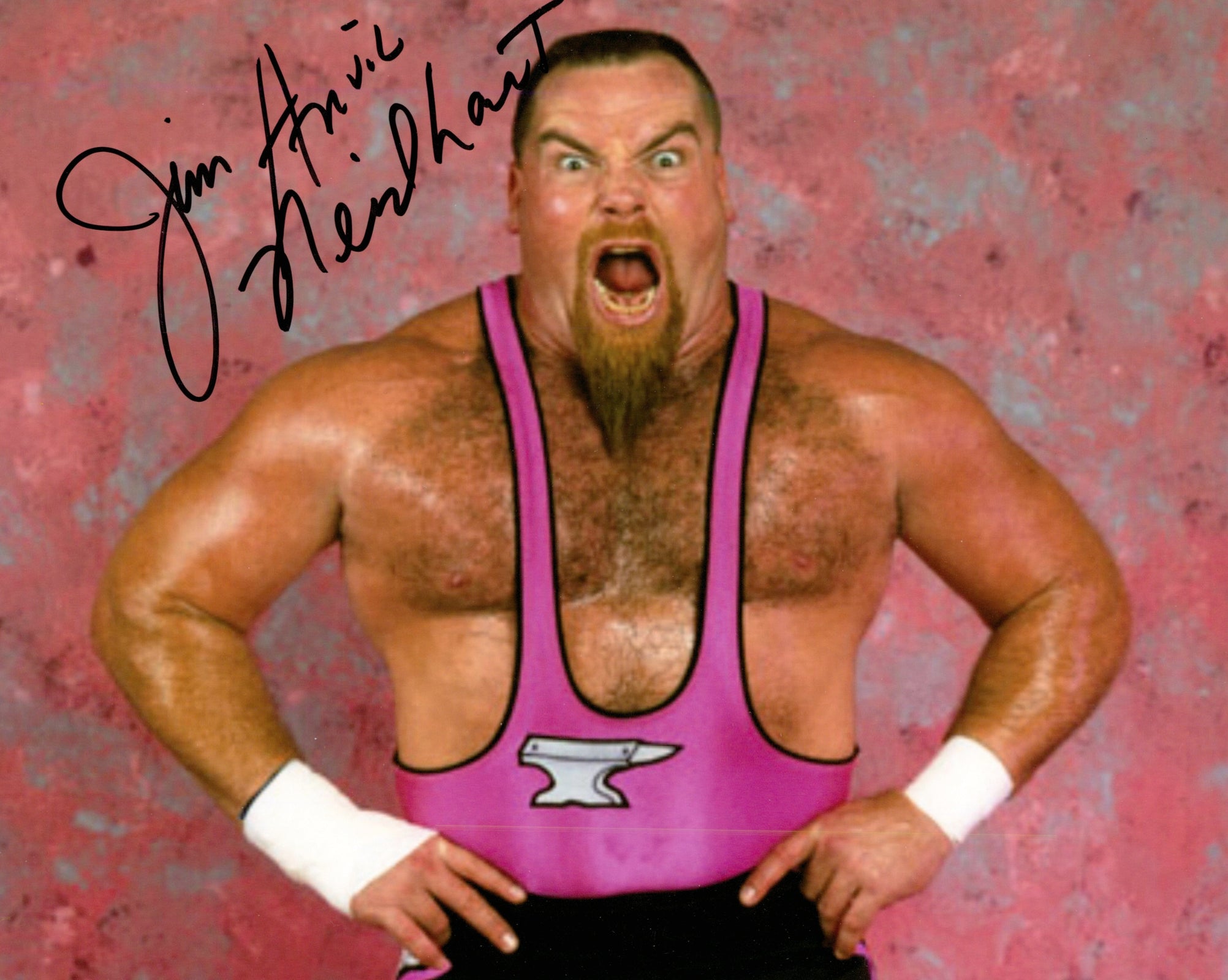 Jim Neidhart signed 8x10 Photo – Signed By Superstars