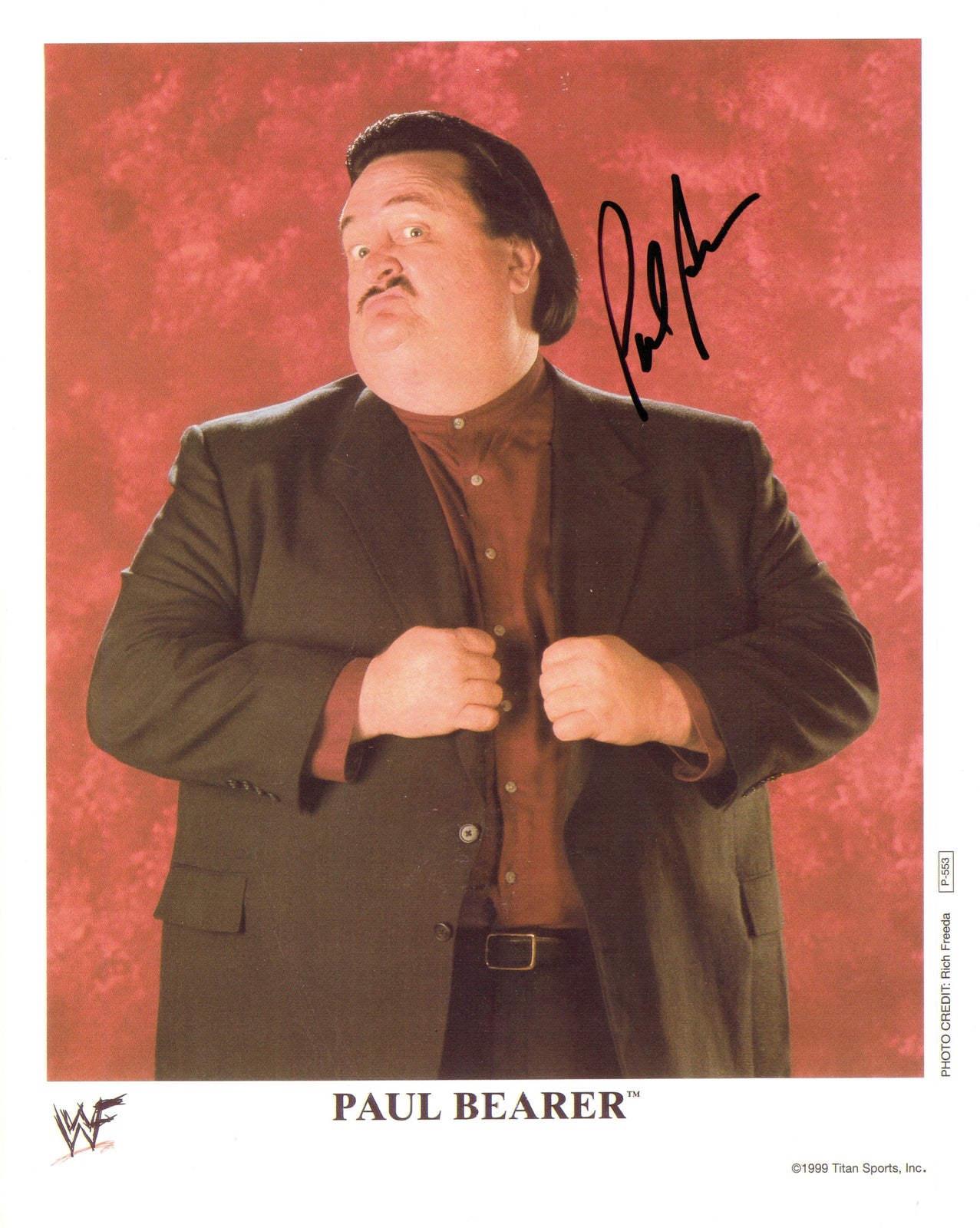 Paul Bearer signed 8x10 Photo – Signed By Superstars