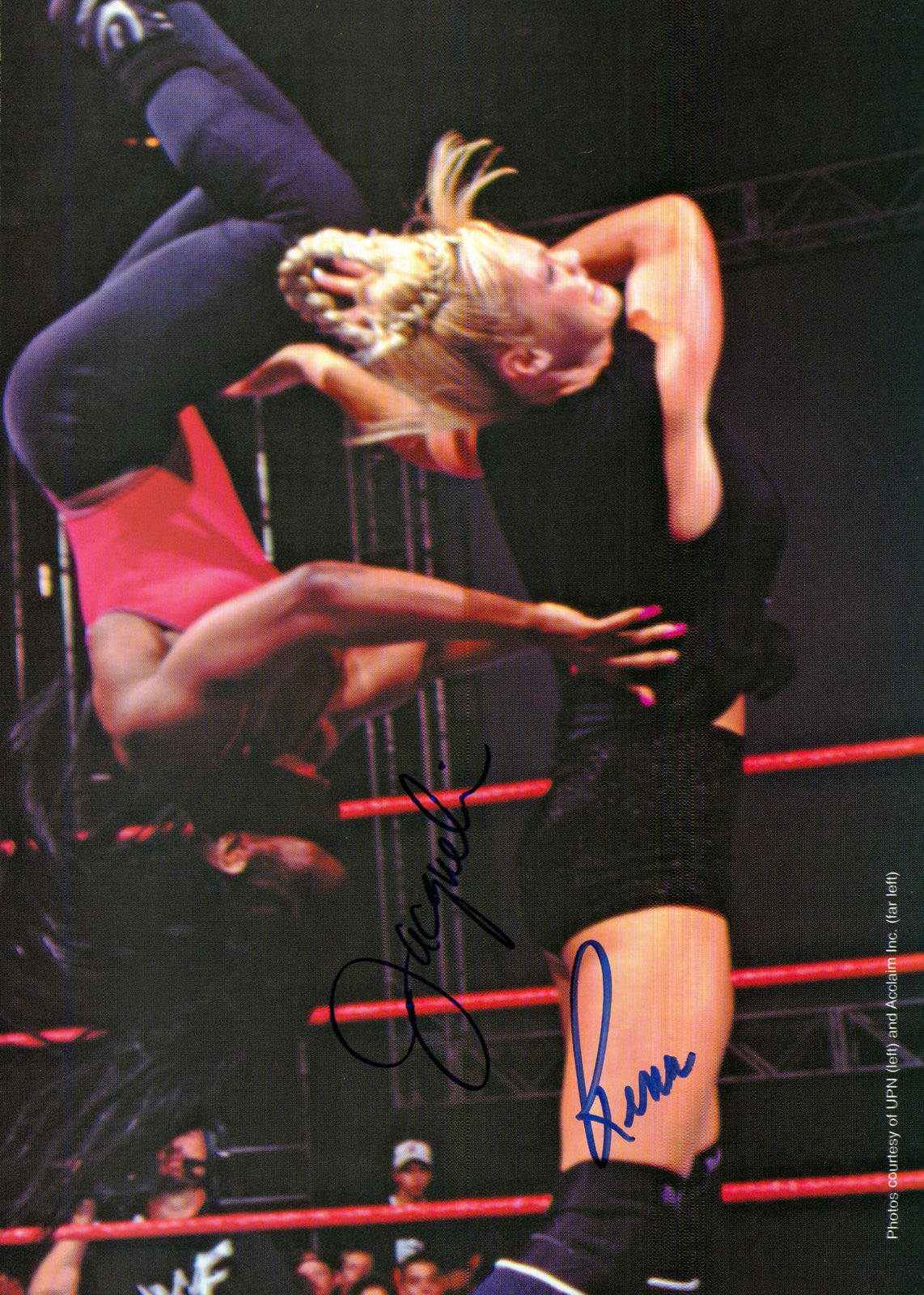 Sable (Rena) & Jacqueline signed Magazine Page – Signed By Superstars
