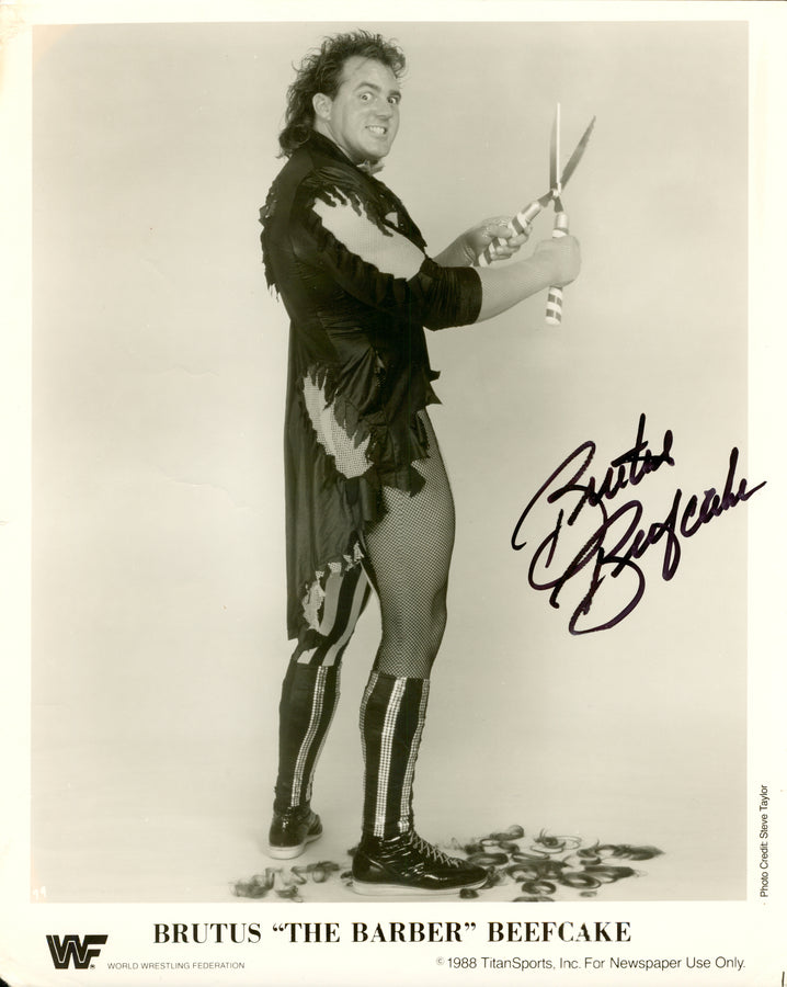 Brutus Beefcake signed 8x10 Photo – Signed By Superstars
