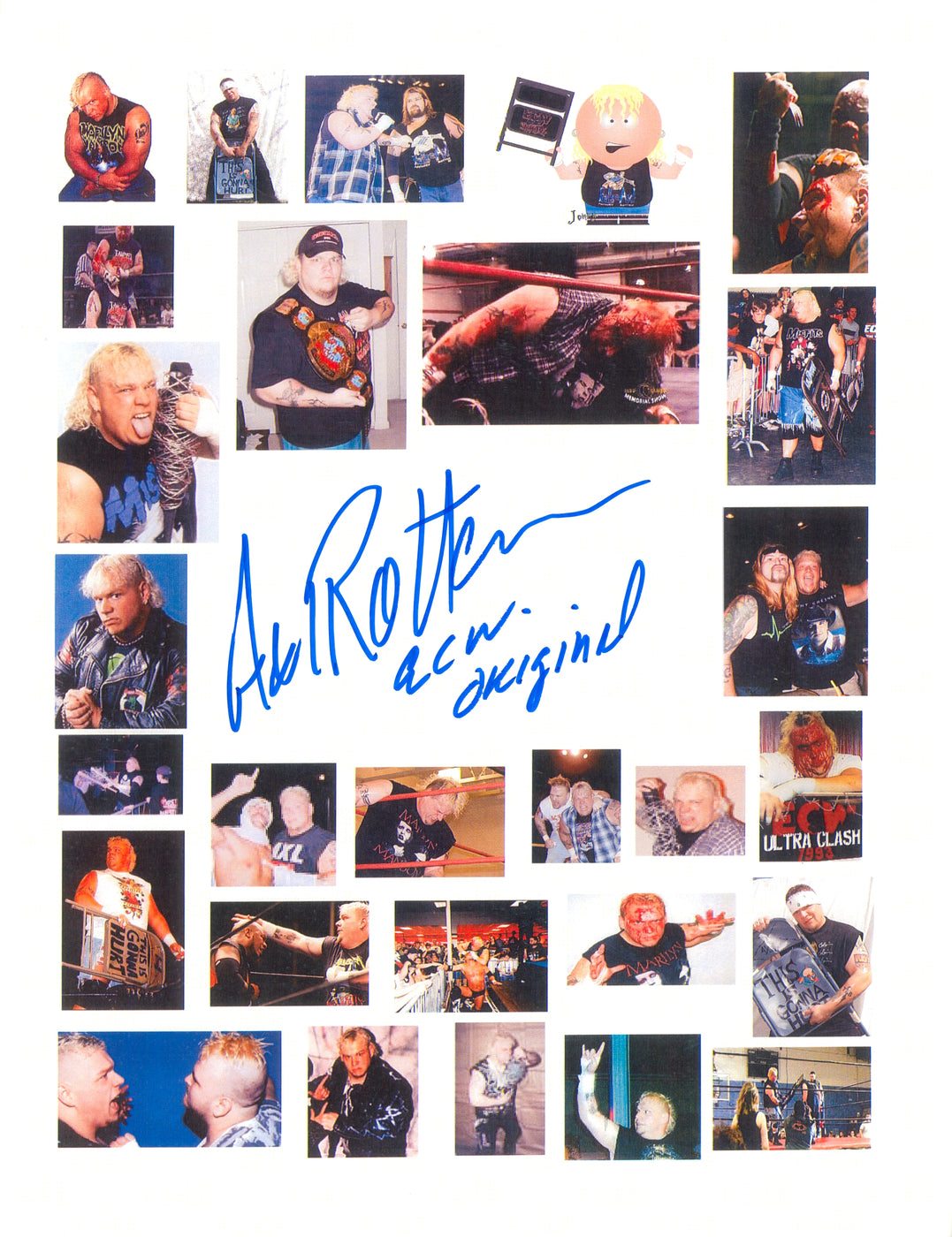 Axl Rotten signed 8x10 Photo – Signed By Superstars