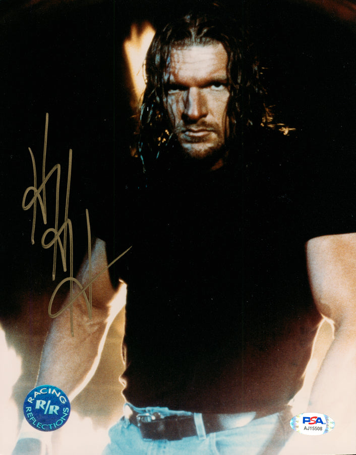 Triple H signed 8x10 Photo (w/ PSA) – Signed By Superstars