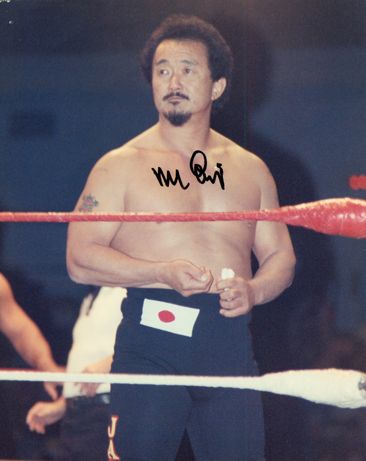 Mr Fuji signed 8x10 Photo – Signed By Superstars