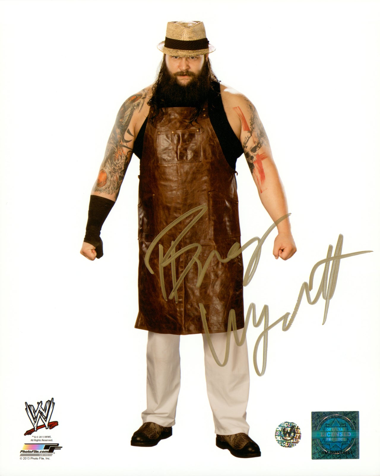 Bray Wyatt signed 8x10 Photo (w/ Wizard World COA) – Signed By Superstars