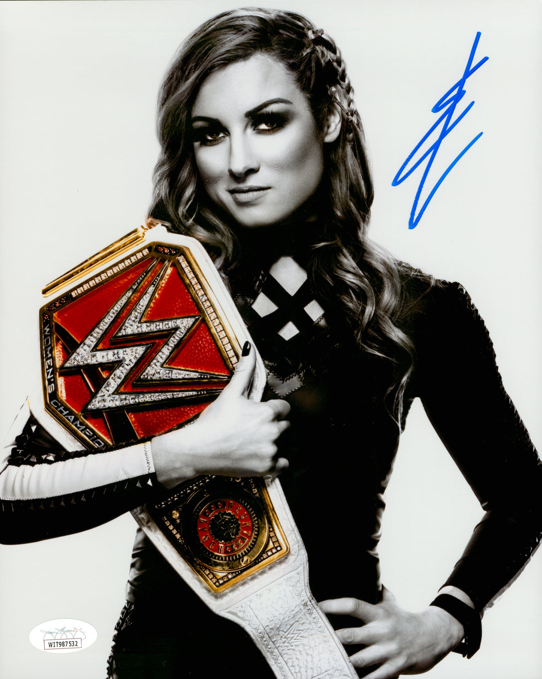 Becky Lynch signed Metallic 8x10 Photo (w/ JSA) – Signed By Superstars