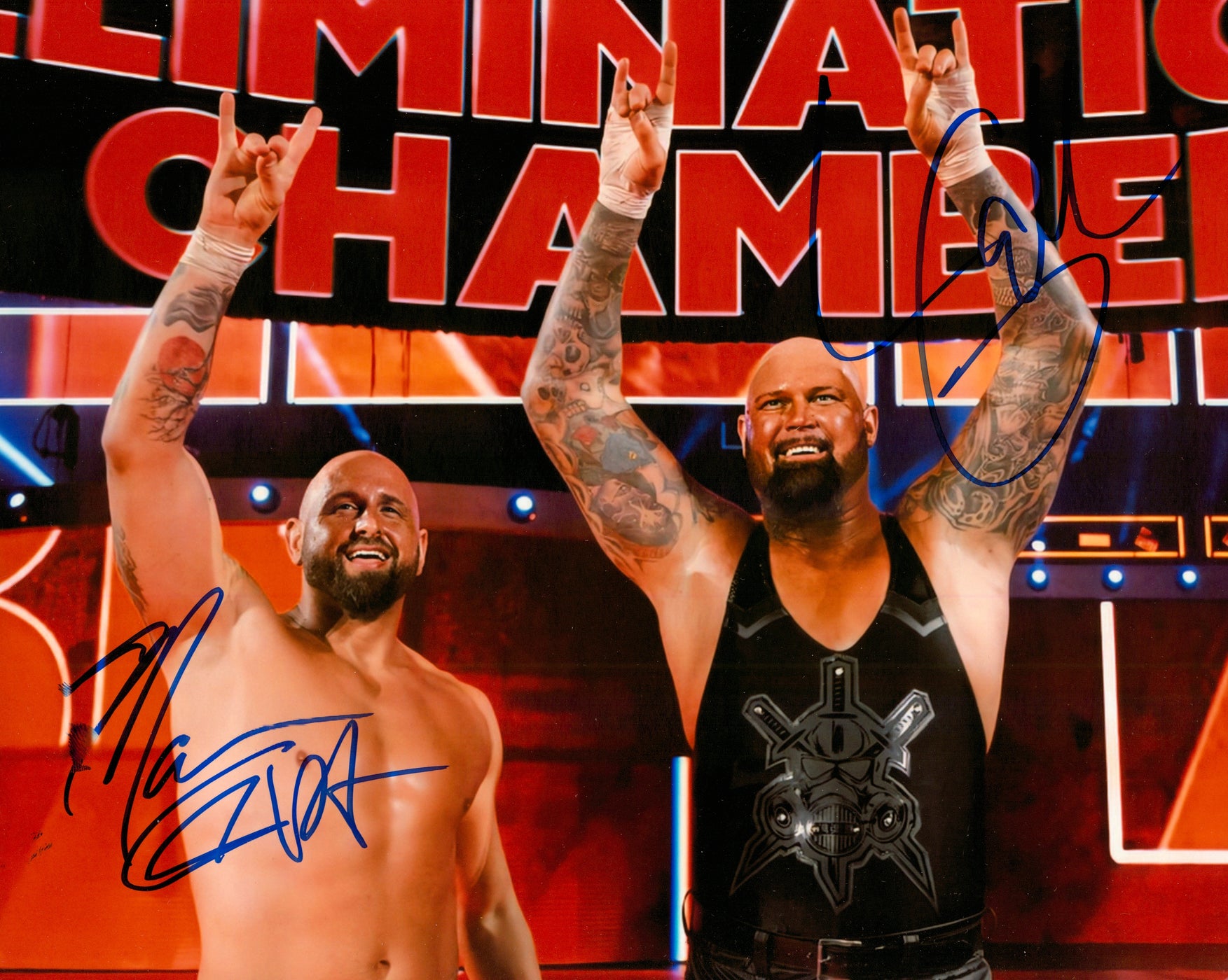 Karl Anderson & Luke Gallows dual signed 8x10 Photo – Signed By Superstars
