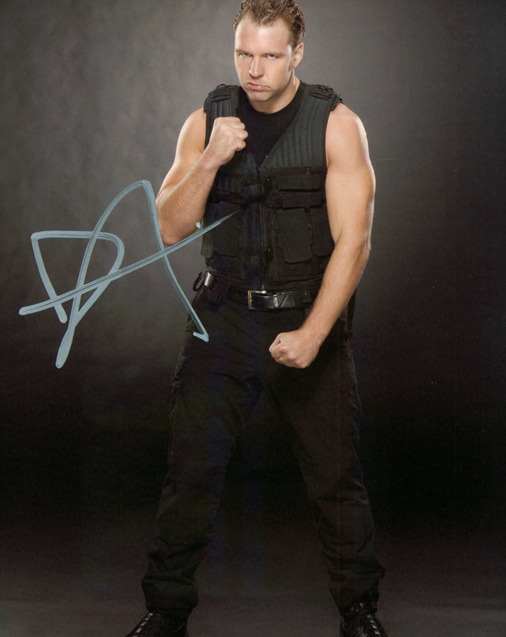 Dean Ambrose signed 8x10 Photo – Signed By Superstars