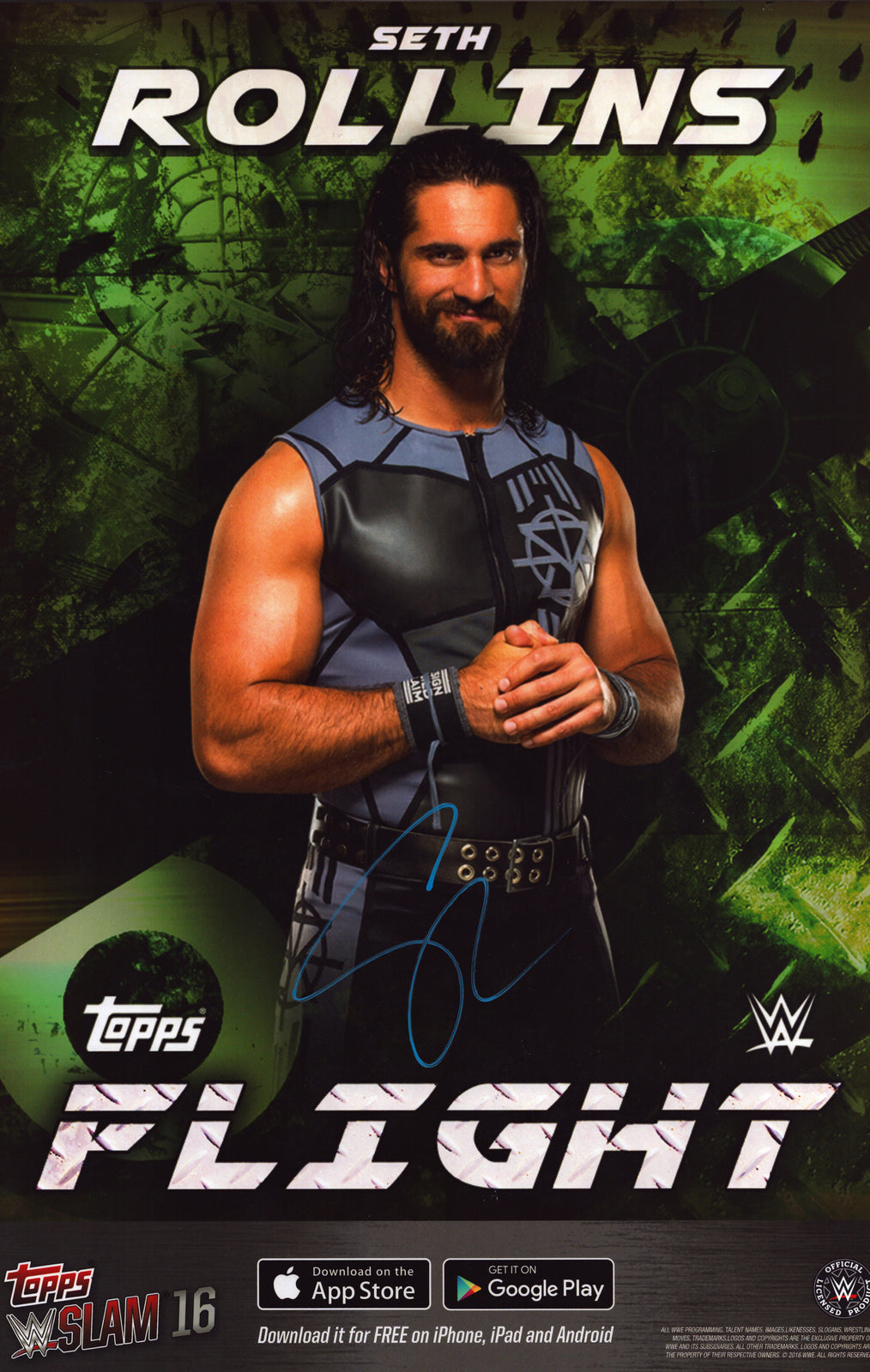 Seth Rollins signed 11x17 Photo – Signed By Superstars