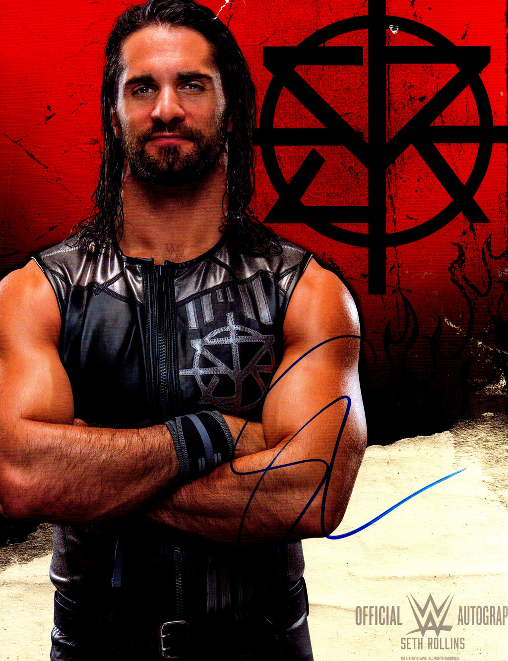 Seth Rollins signed 11x14 Photo – Signed By Superstars
