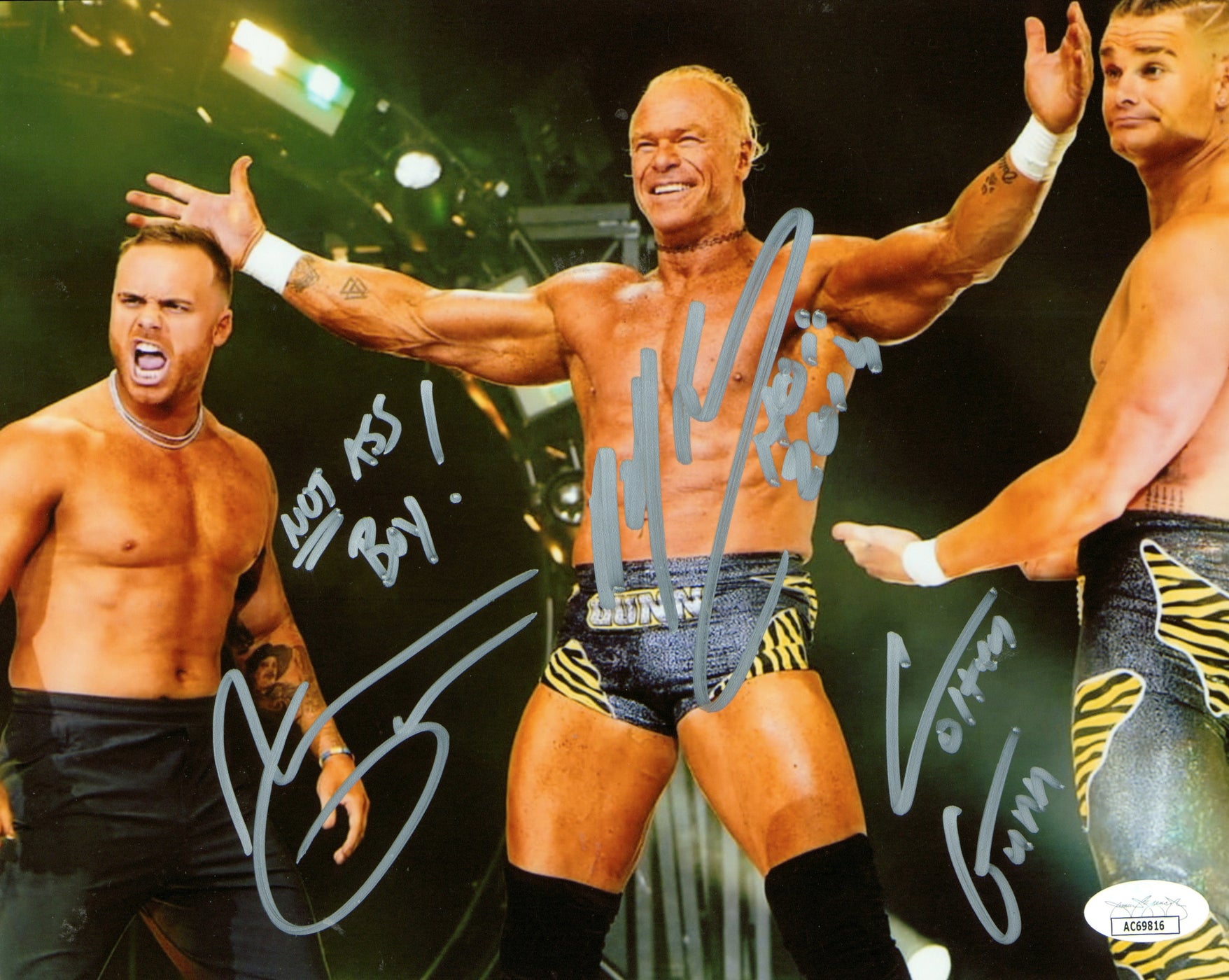 Colten Gunn, Austin Gunn & Billy Gunn triple signed 8x10 Photo (w/ JSA ...
