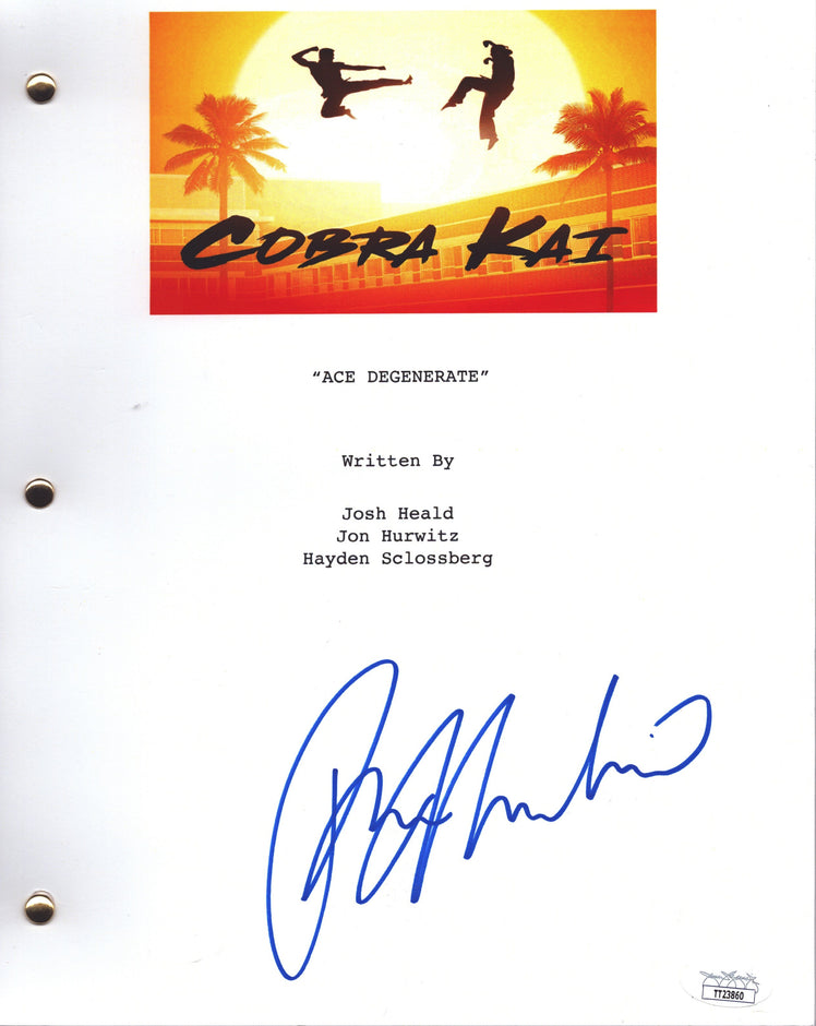 Ralph Macchio signed Reprint Script from Cobra Kai (w/ JSA) – Signed By ...