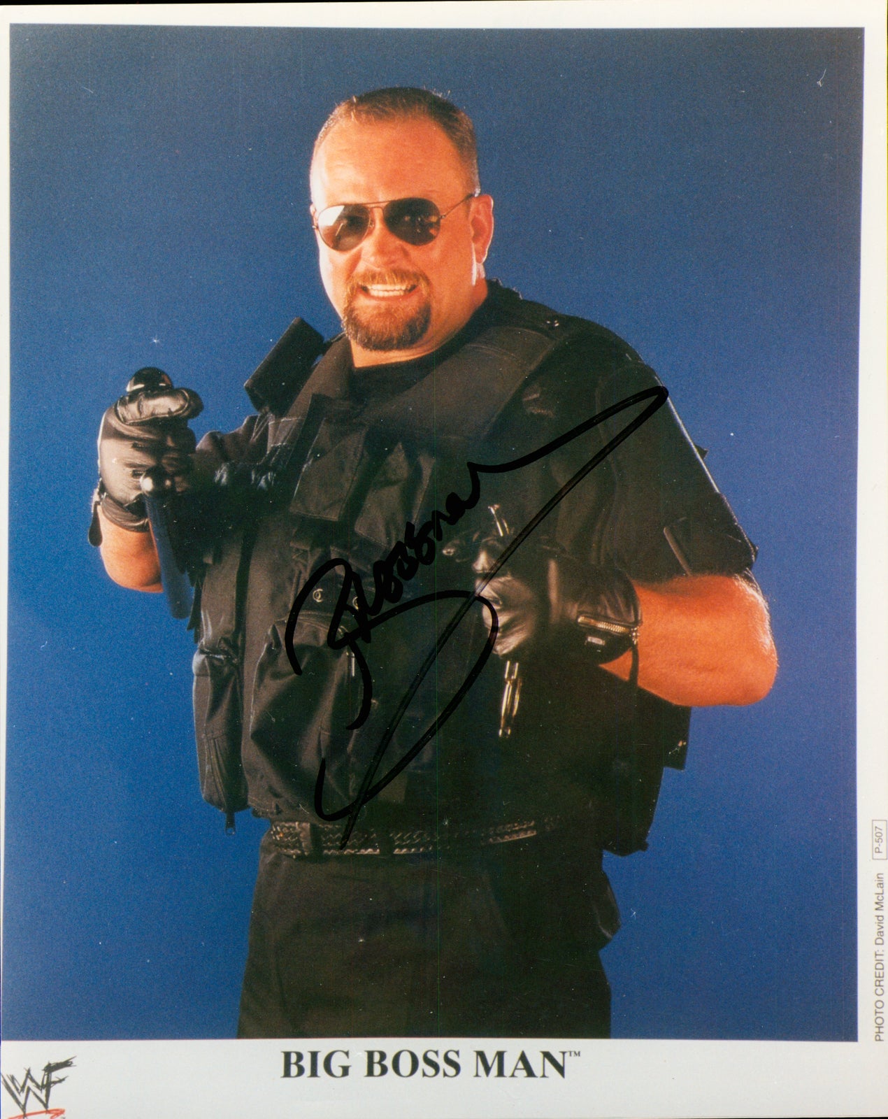 Big Boss Man signed 8x10 Photo – Signed By Superstars