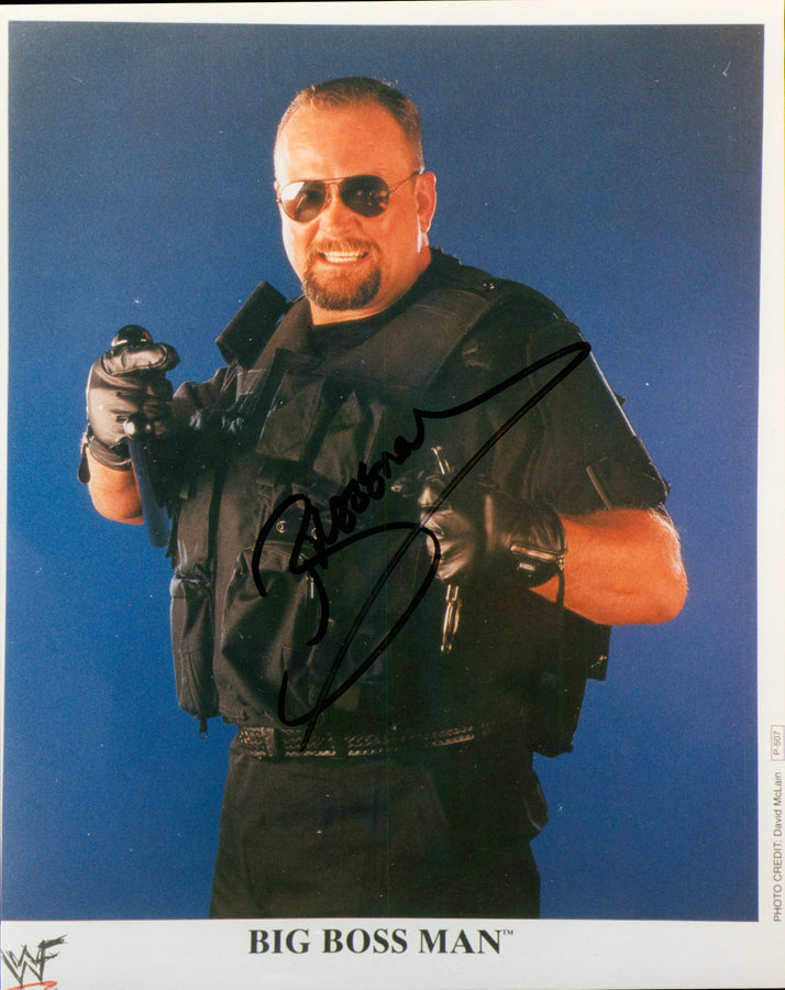 Big Boss Man signed 8x10 Photo – Signed By Superstars