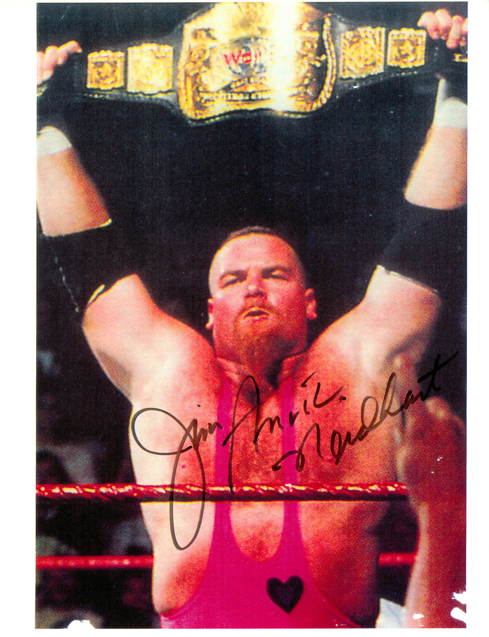 Jim Neidhart signed 8x10 Photo – Signed By Superstars