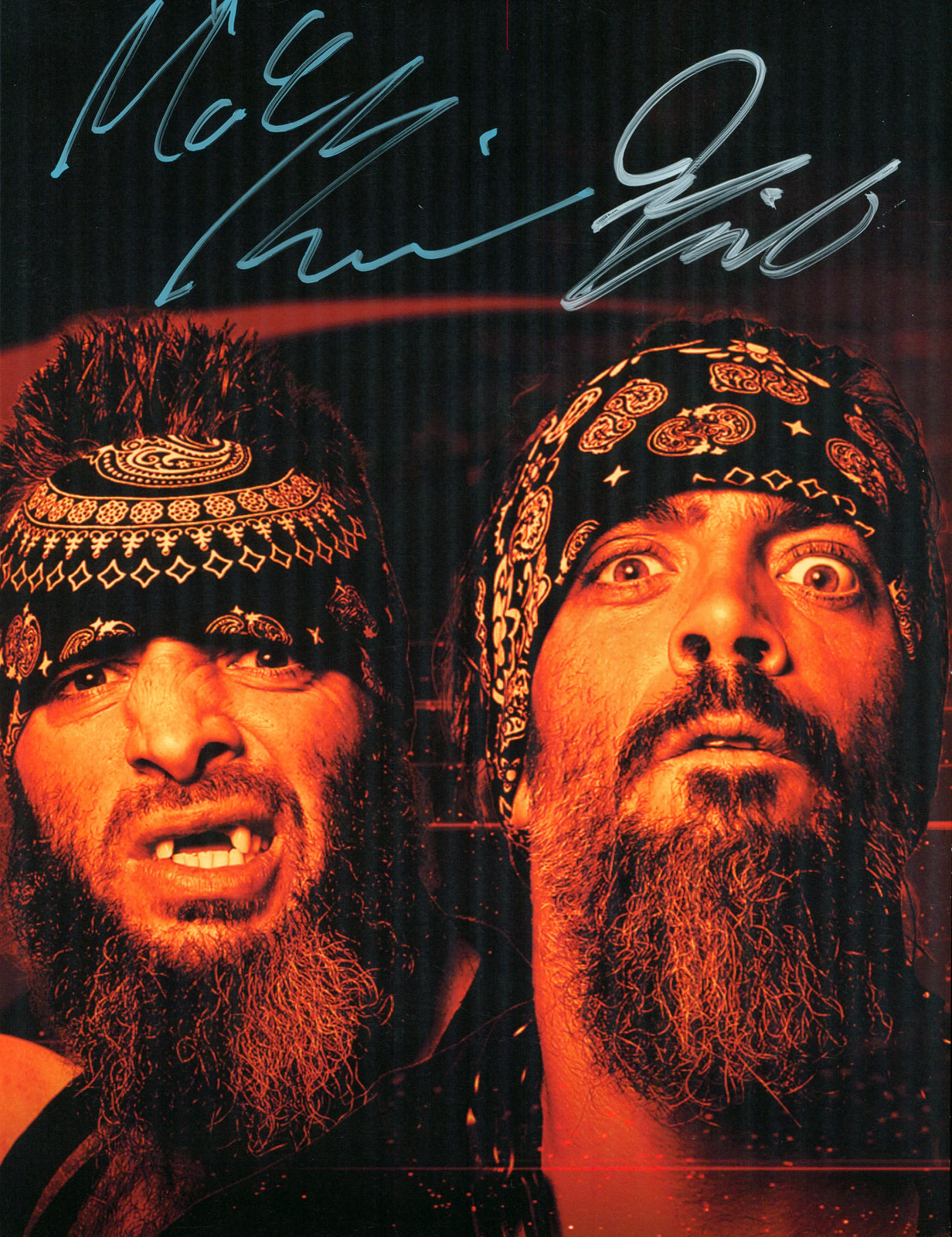 Jay Briscoe & Mark Briscoe dual signed 8x10 Photo – Signed By Superstars