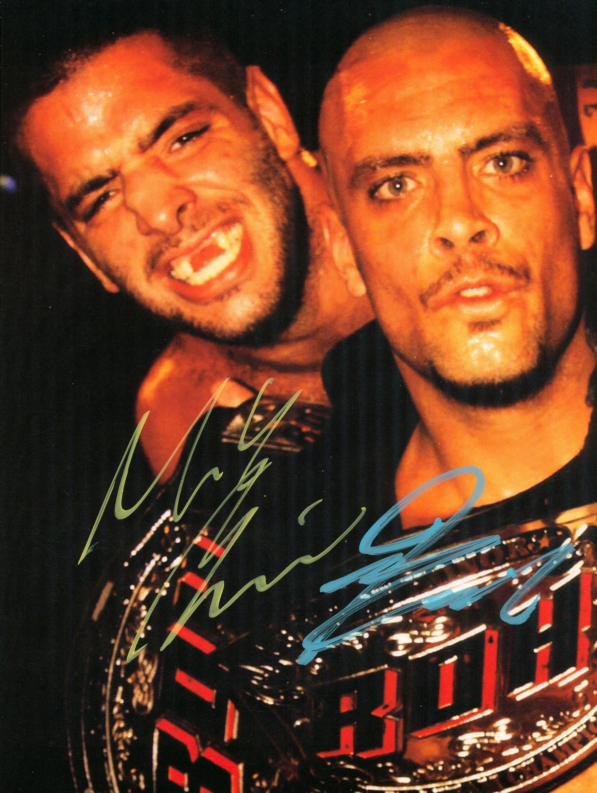 Jay Briscoe & Mark Briscoe dual signed 8x10 Photo – Signed By Superstars