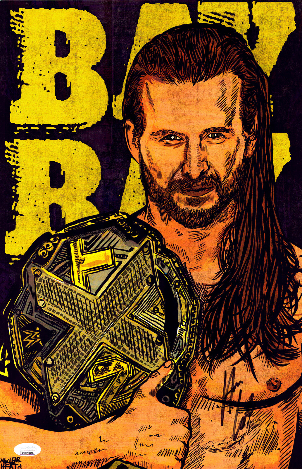 Adam Cole signed 11x17 Photo (w/ JSA) – Signed By Superstars