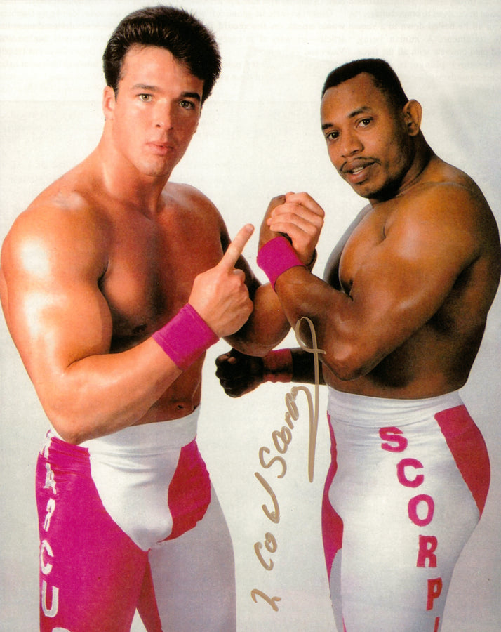 2 Cold Scorpio signed 8x10 Photo – Signed By Superstars
