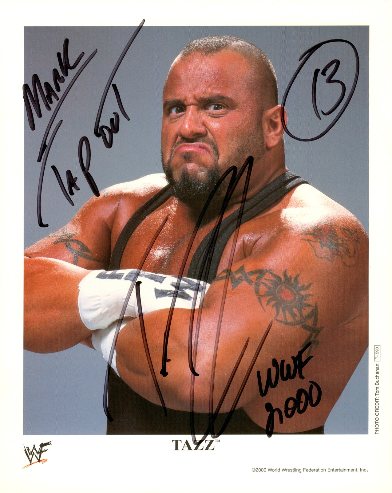Taz signed 8x10 Photo – Signed By Superstars