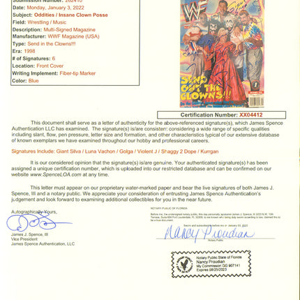 Luna Vachon, Golga (John Tenta), Insane Clown Posse, Kurrgan & Giant S ...