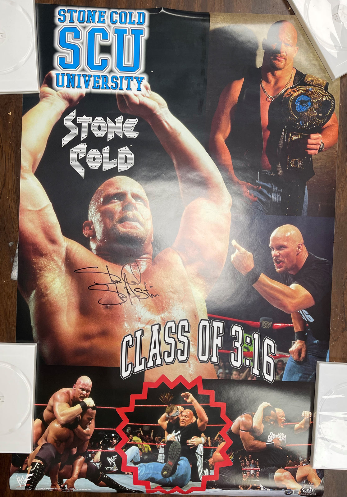 Stone Cold Steve Austin signed 34x22 Wall Posters (w/ Beckett) – Signed ...