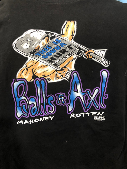Original ECW Balls Mahoney & Axl Rotten T-Shirt (Worn) – Signed By ...