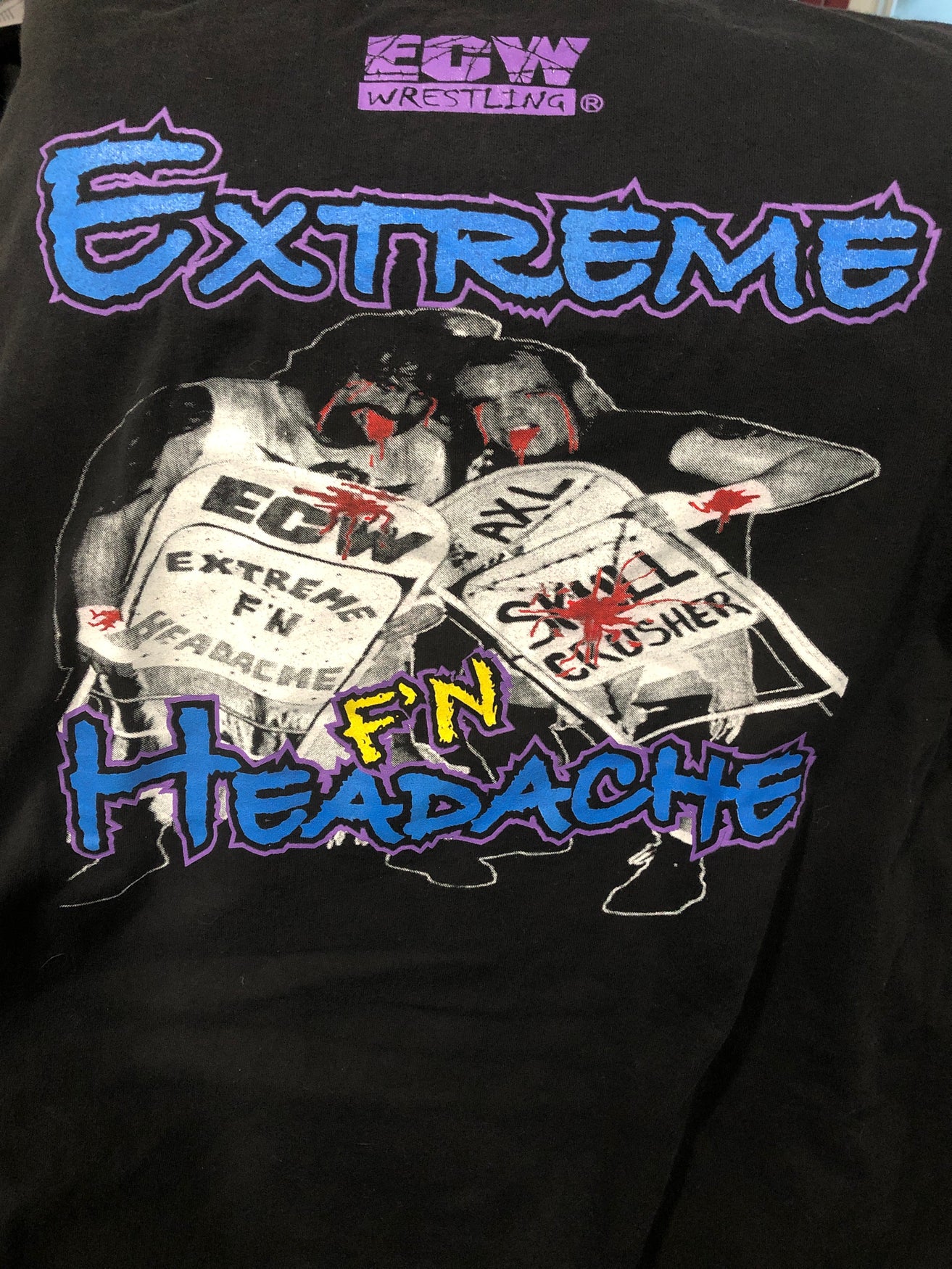 Original ECW Balls Mahoney & Axl Rotten T-Shirt (Worn) – Signed By ...