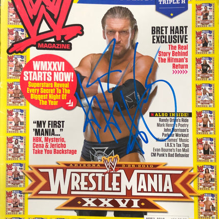 Triple H signed WWE Magazine April 2010 (w/ JSA) – Signed By Superstars