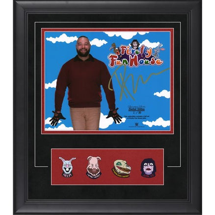 Bray Wyatt signed WWE Firefly Funhouse Pin Set Framed (w/ WWE COA ...
